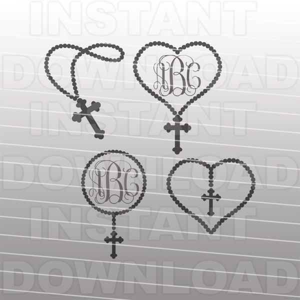 Rosary Beads Svg - Etsy