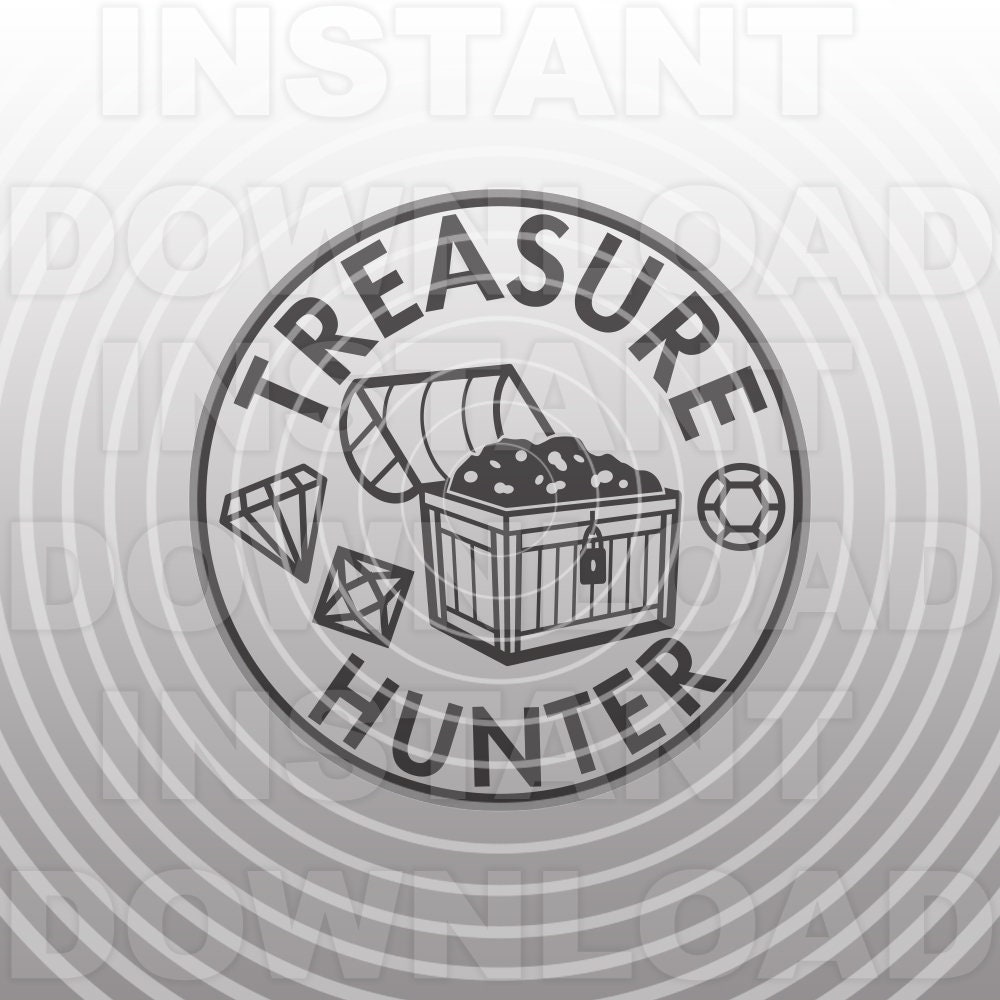 Treasure Hunter SVG Filetreasure Chest Svgvideo Gamer | Etsy