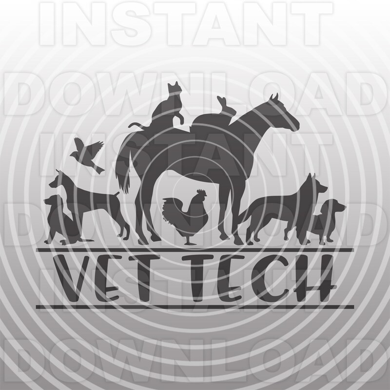 Vet Tech Svg - Etsy