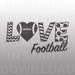 Football Heart SVG File,love Football SVG File commercial & Personal ...