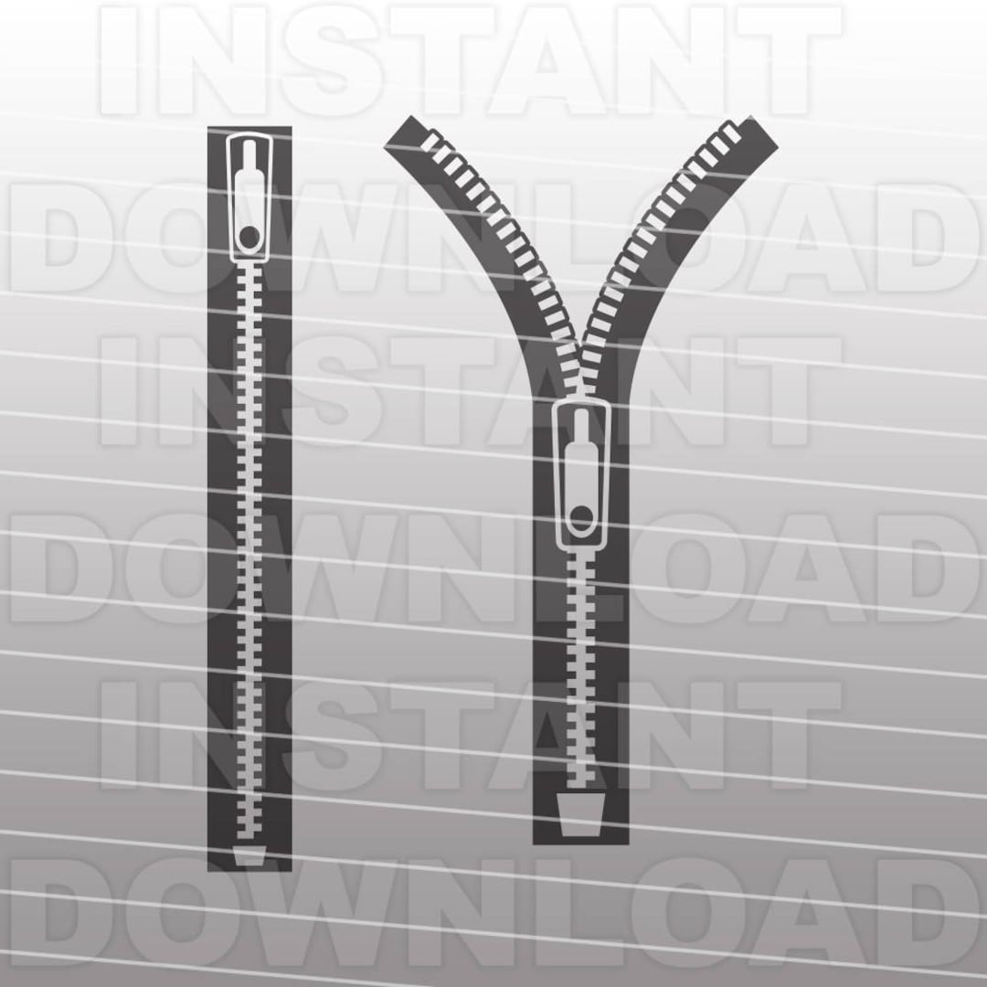 Zipper SVG File,open Zipper SVG File,sewing SVG -commercial & Personal ...