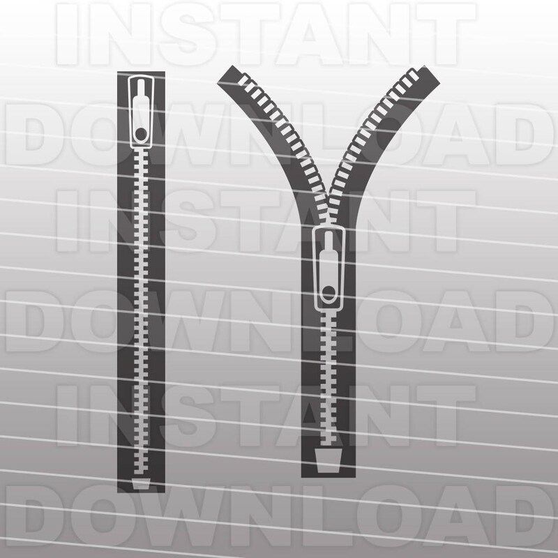 Open Zipper Clip Art - Etsy