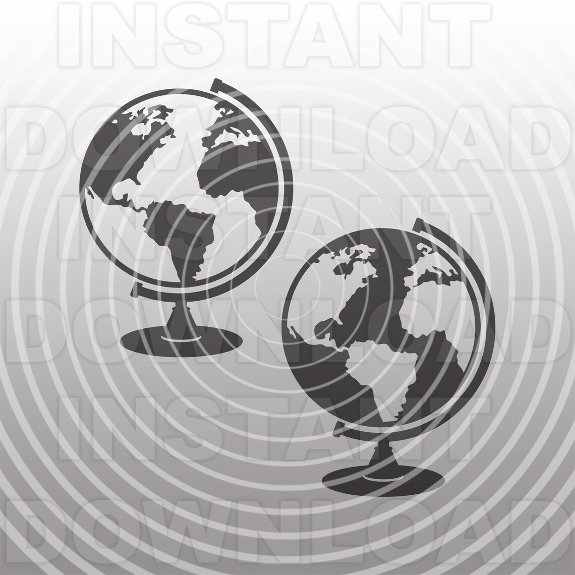 Earth Globe SVG Fileplanet Earth Svgworld Map Svg vector - Etsy