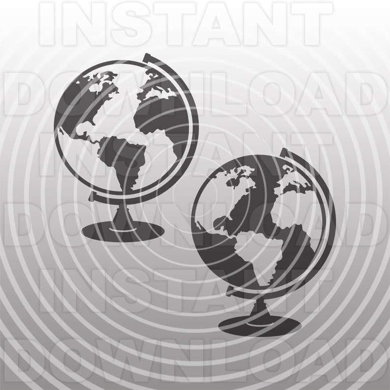 Earth Globe SVG Fileplanet Earth Svgworld Map Svg vector - Etsy