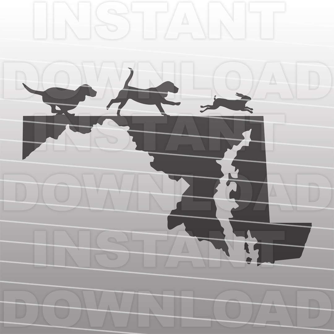 Beagle Dogs SVG File,maryland Rabbit Hunting Svg,hunting Dog Svg,vector ...