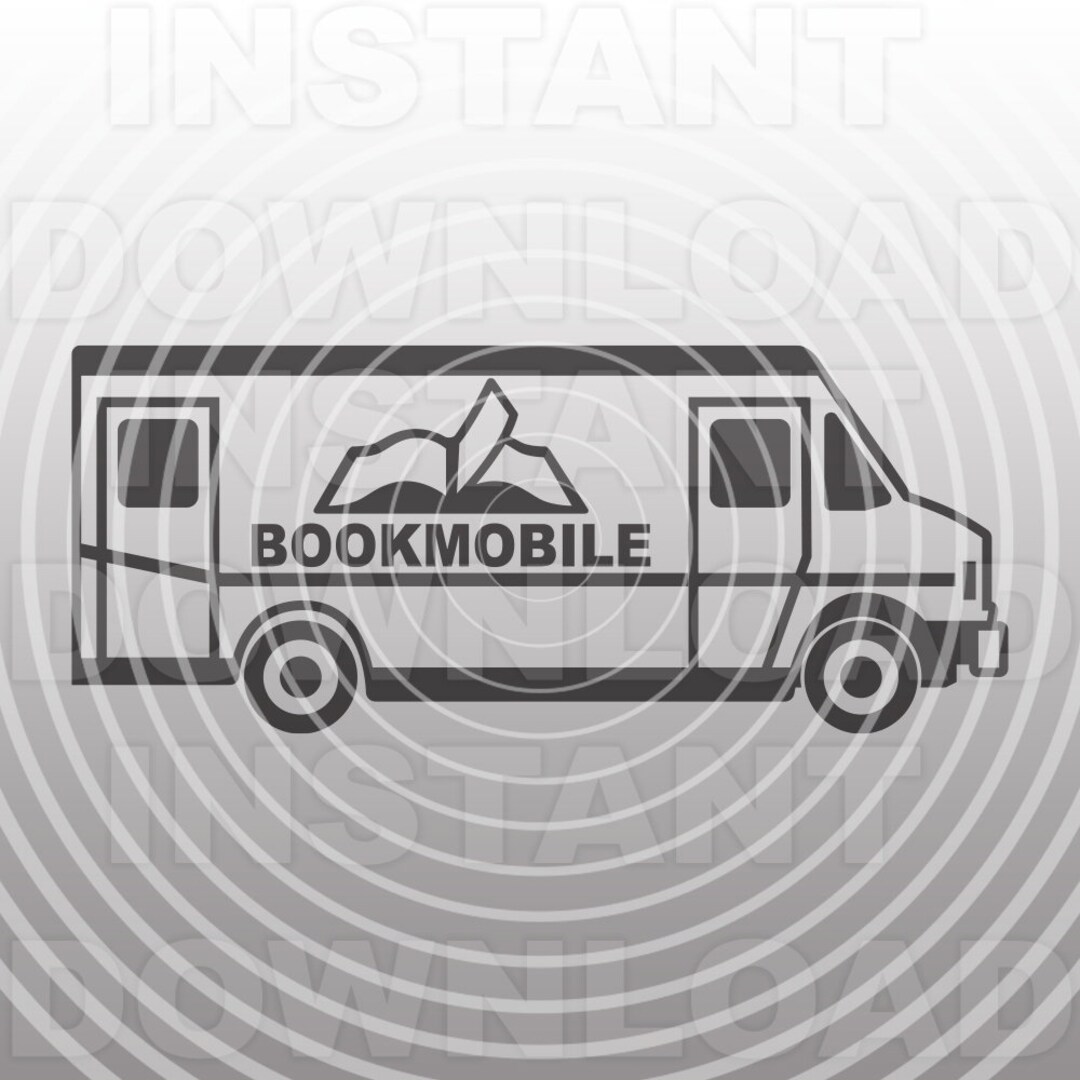 Bookmobile SVG File,librarian Svg,books Svg,reading Svg -cutting ...