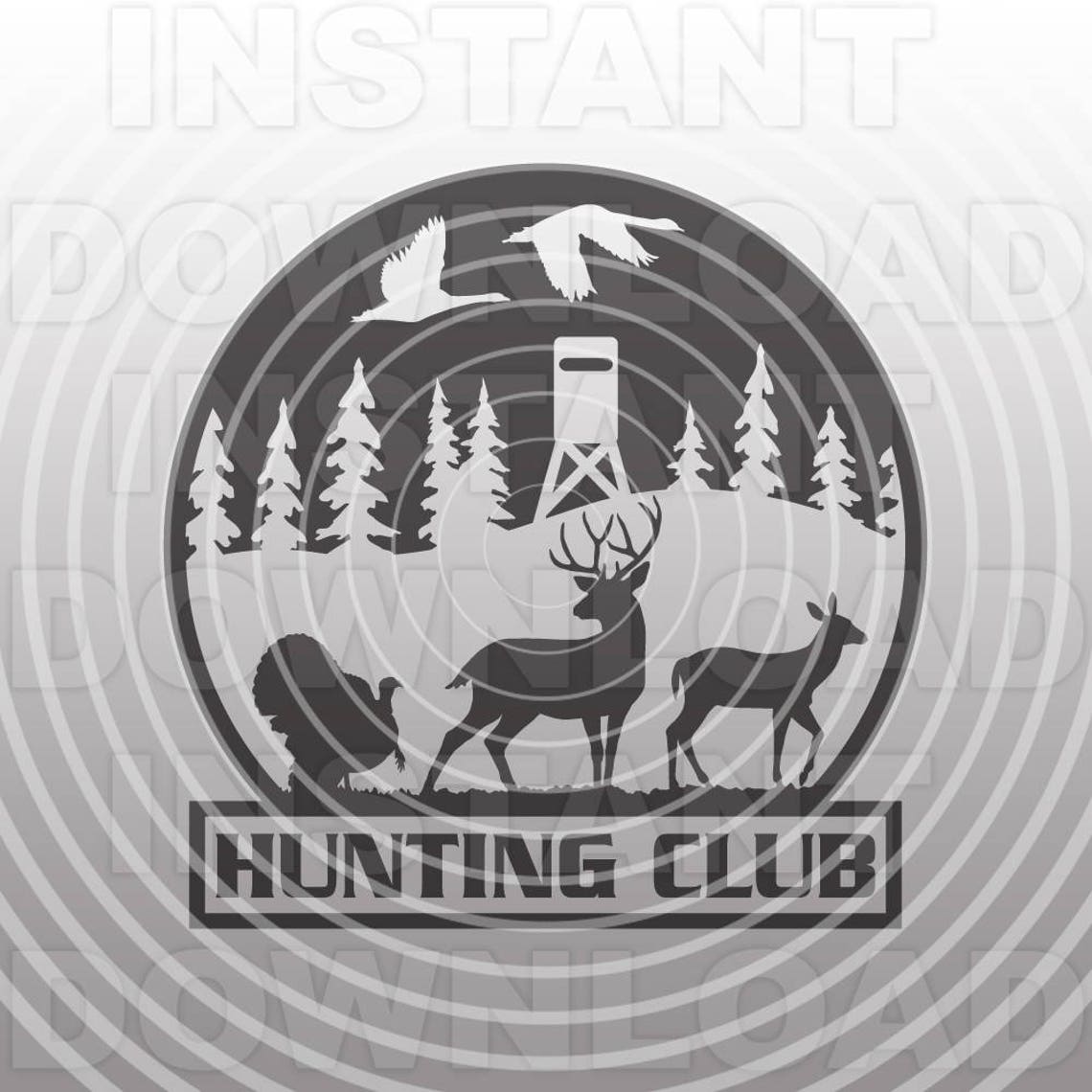 Hunting Club SVG Filedeer Hunting Svgturkey Hunting | Etsy