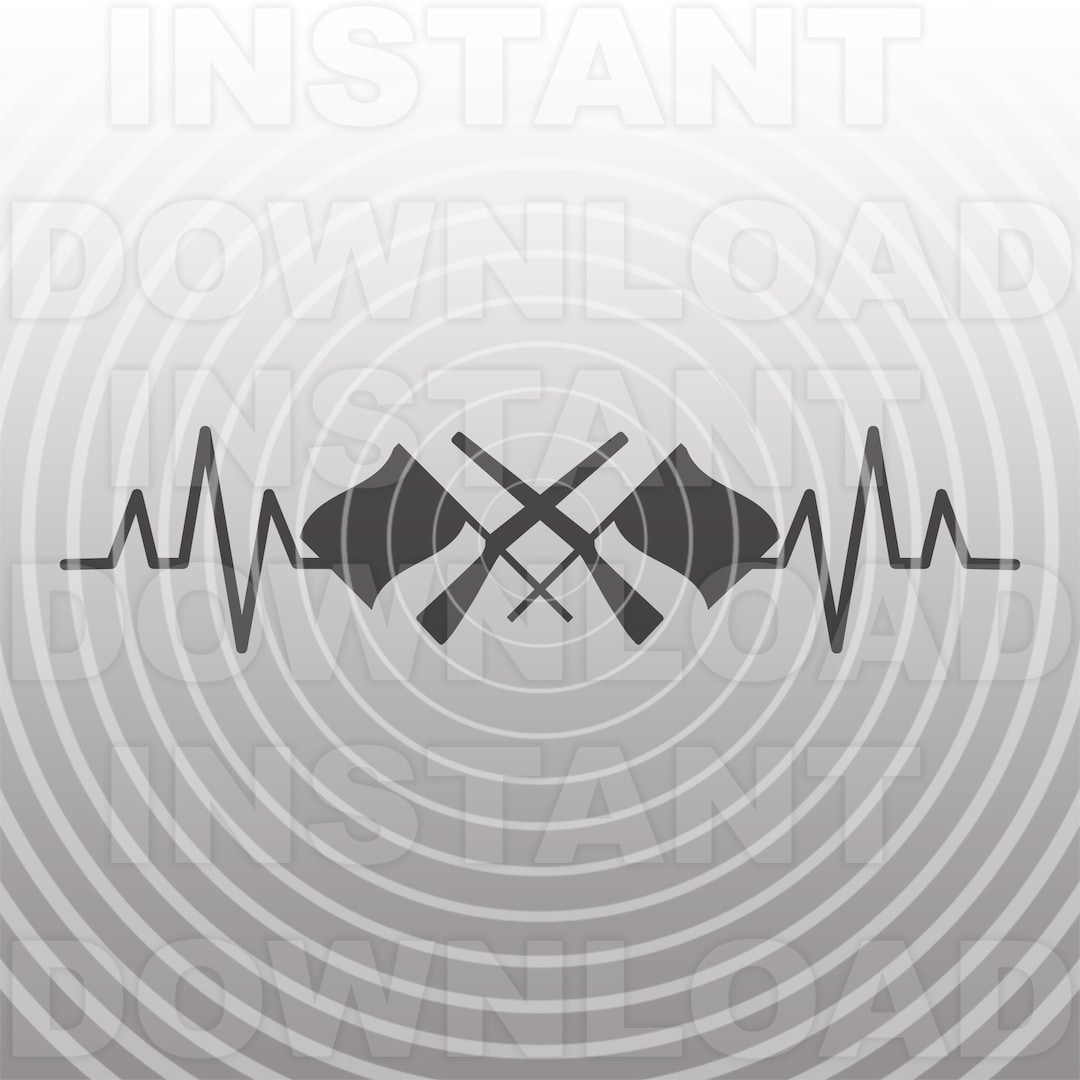 Color Guard Rifle Flag SVG File,heartbeat EKG Color Guard SVG ...