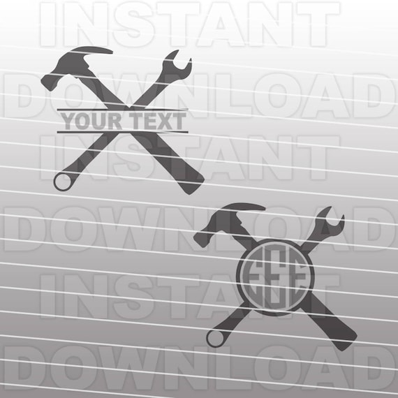 Mechanic Tools Silhouette Svg Cutting Files Clipart Handyman Mechanic