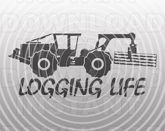 Log Skidder Svg - Etsy