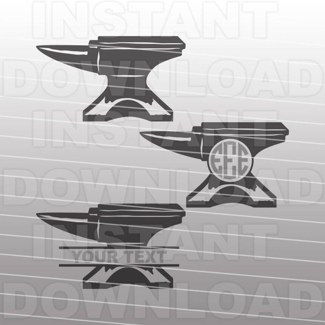 Anvil SVG File,blacksmithing Svg,blacksmith Svg -cutting Template ...