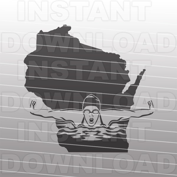 Swimmer Svg - Etsy
