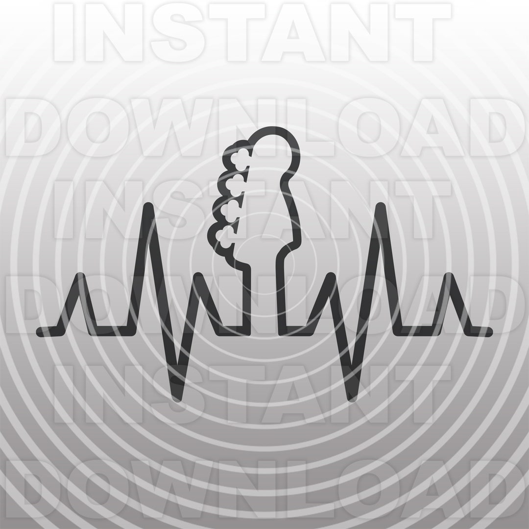 Bass Guitar Heartbeat SVG File,bassist Svg,bass Player Svg,musician Svg ...