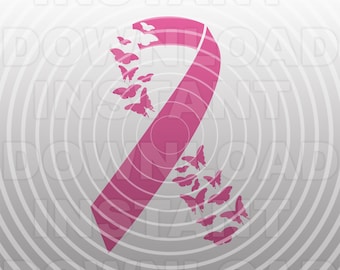 Cancer Ribbon Svg - Etsy