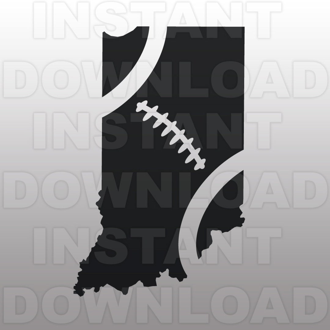 Indiana Football SVG File, Cricut Svg, Silhouette Svg, Svg Cuts ...