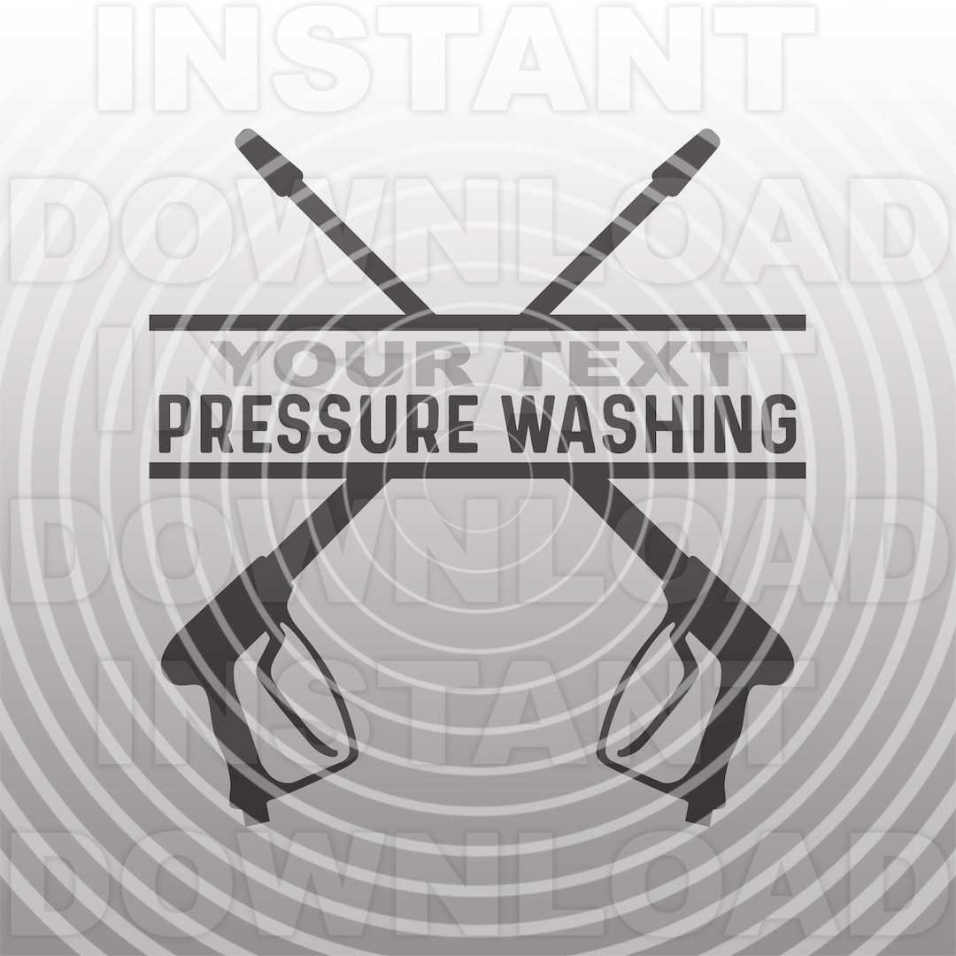 Crossed Pressure Washer Guns Svg,residential and Commercial Pressure ...