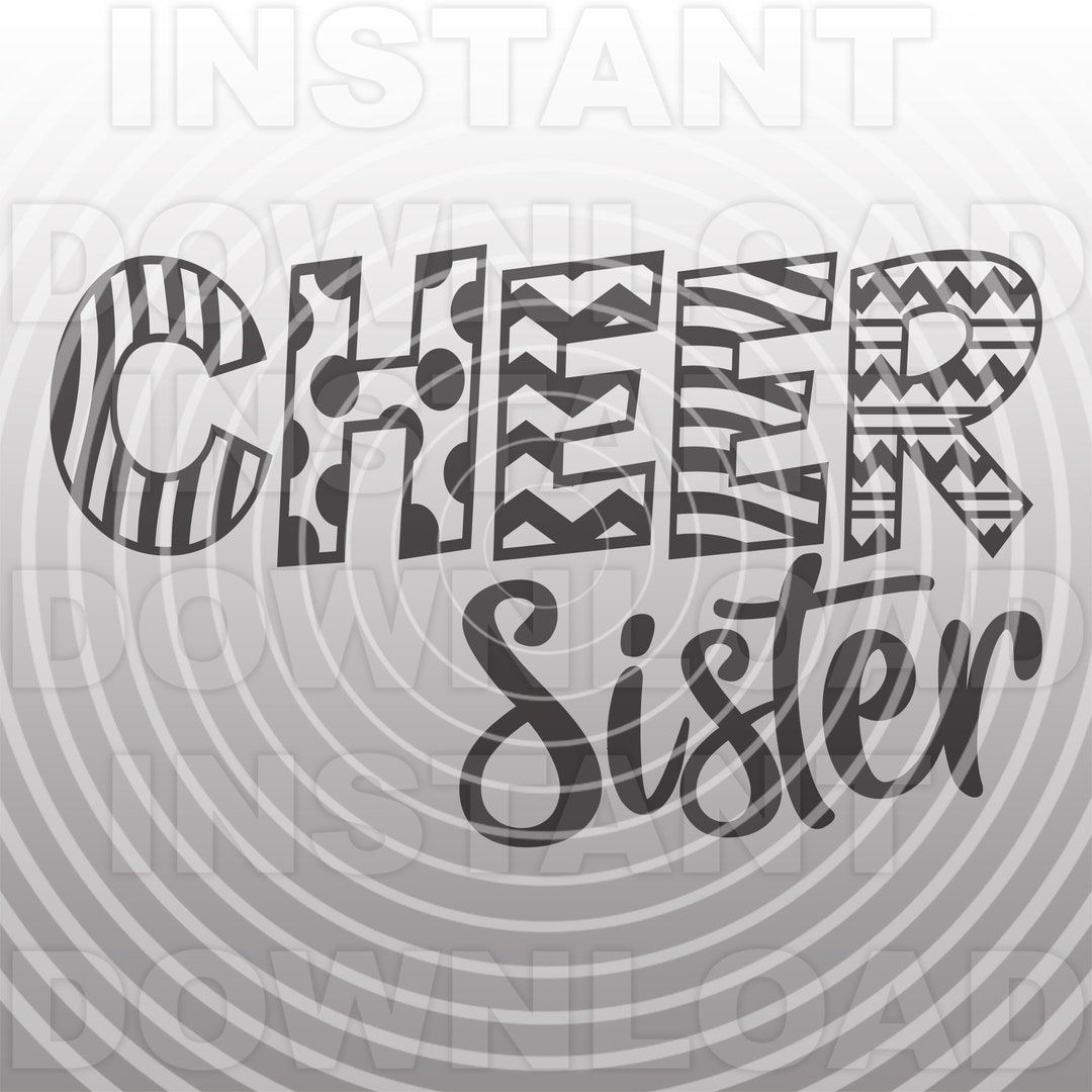 Cheer Sister SVG File,cheer Family Svg,cheerleading Svg,cheer Designs ...