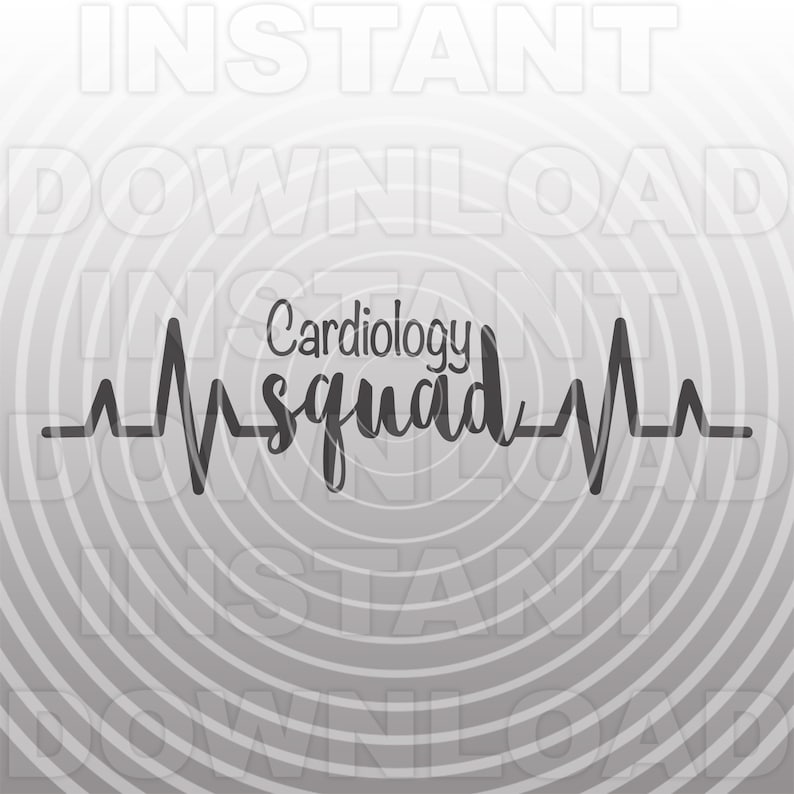 Heartbeat Pulse Cardiology Squad SVG Filecardiology Nurse SVG | Etsy