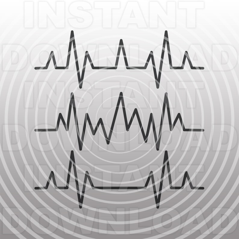 Heartbeat Template SVG File,heartbeat Pulse SVG,EKG Stip Svg -vector ...