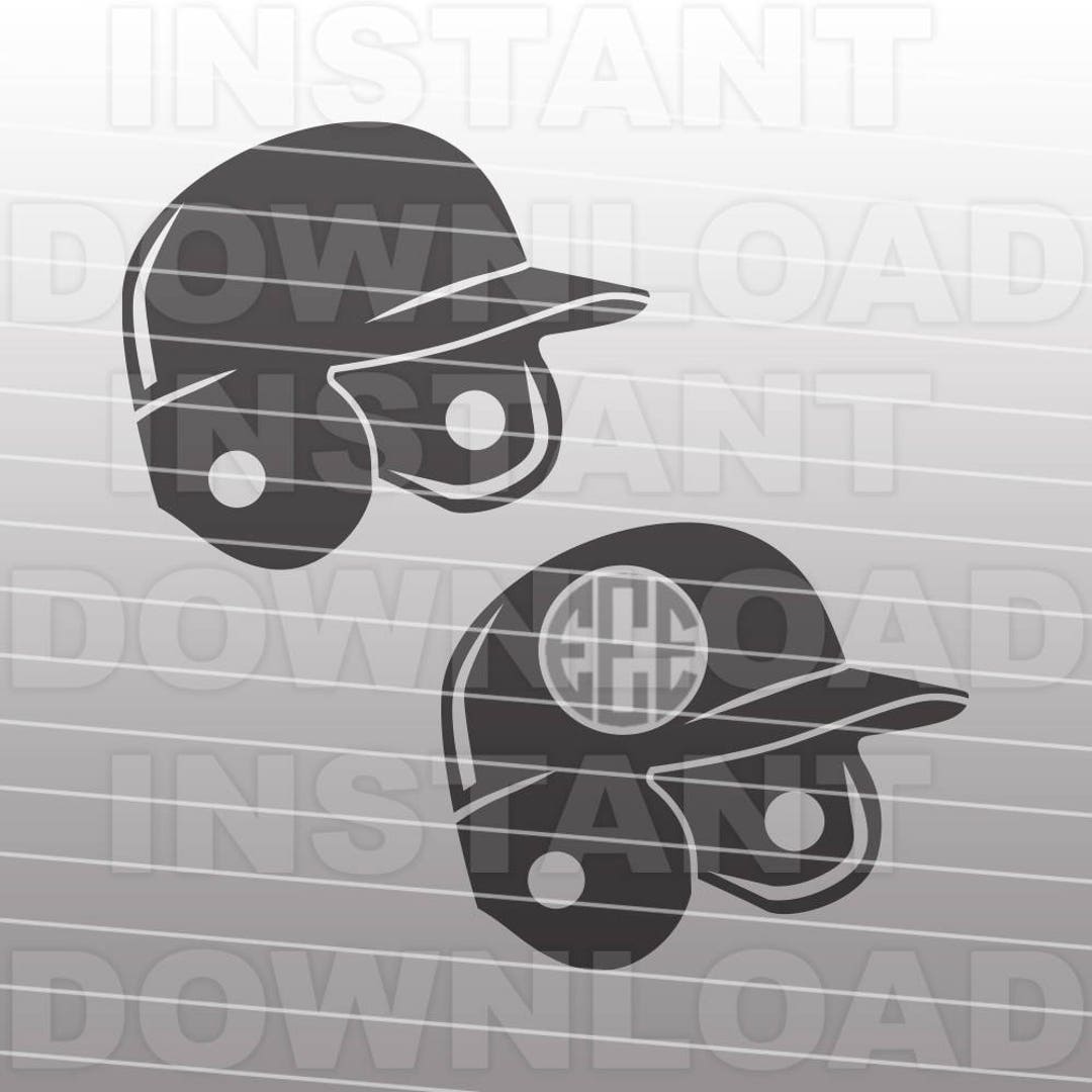 Batting Helmet SVG File,softball Svg,fastpitch Softball Svg,baseball ...