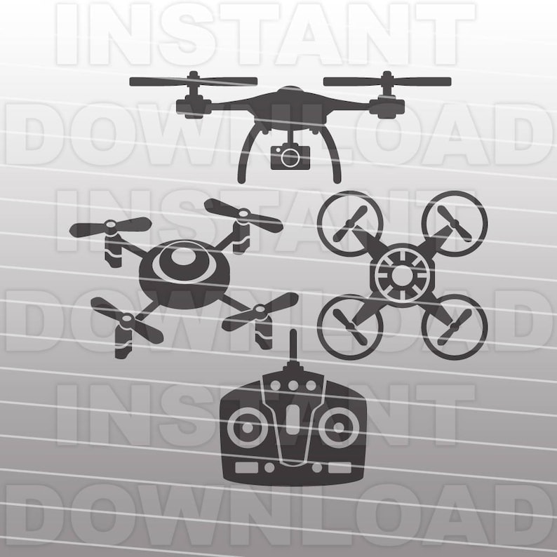 Drone SVG File,quadcopter SVG File,quad SVG File-vector Clipart Cut ...