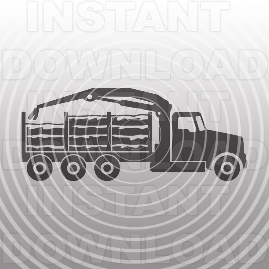 Logging Truck SVG File,logger Svg,forestry SVG -cutting Template-vector ...