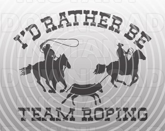 Team Roper Silhouette - Etsy