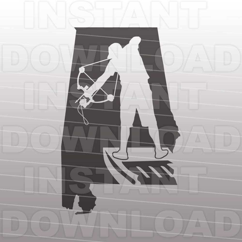 Alabama Bowfishing SVG File,fisherman SVG -personal & Commercial Use ...