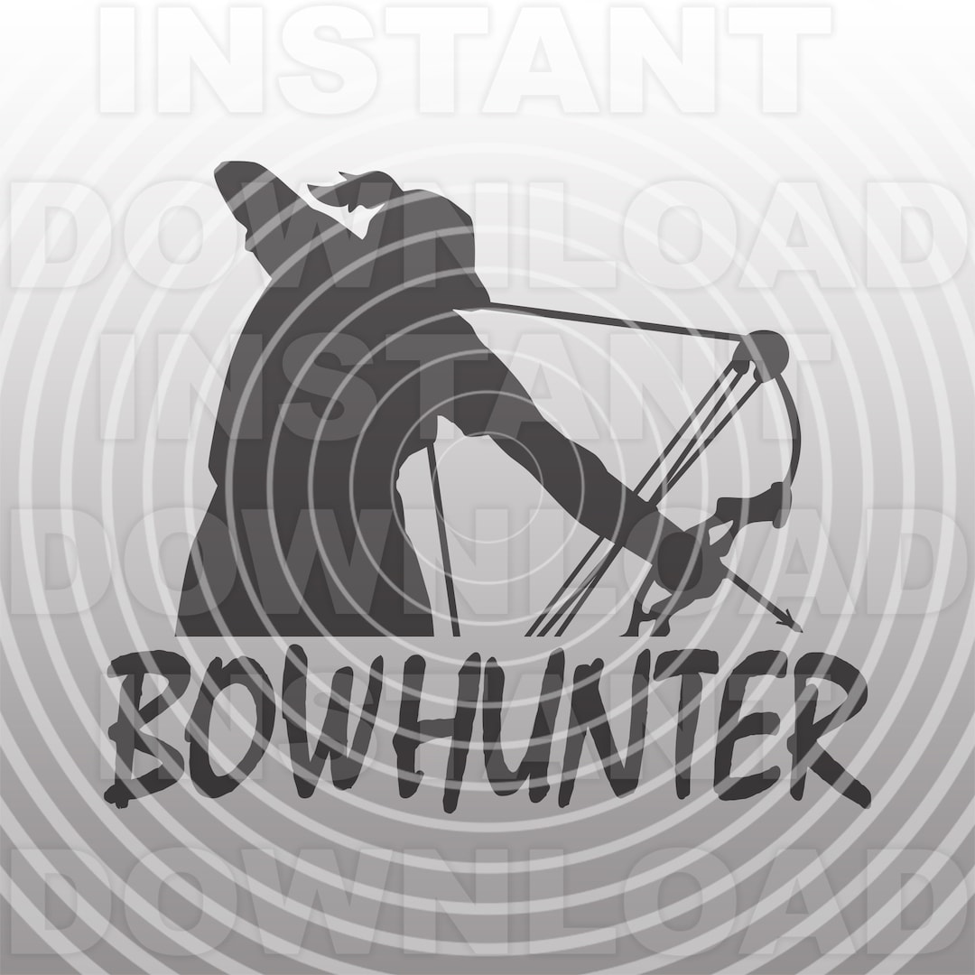 Female Woman Girl Bowhunter SVG File,bowhunting Svg,archery Svg -vector ...