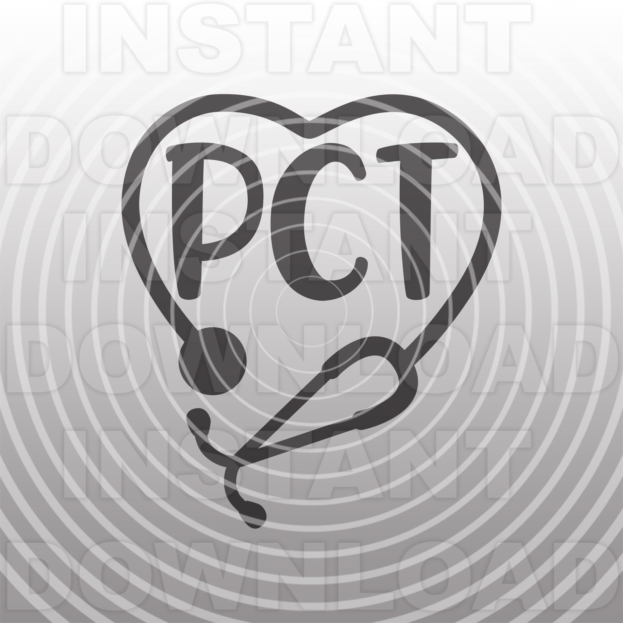 Patient Care Technician SVG Filepct Svgnurse Svgheart - Etsy