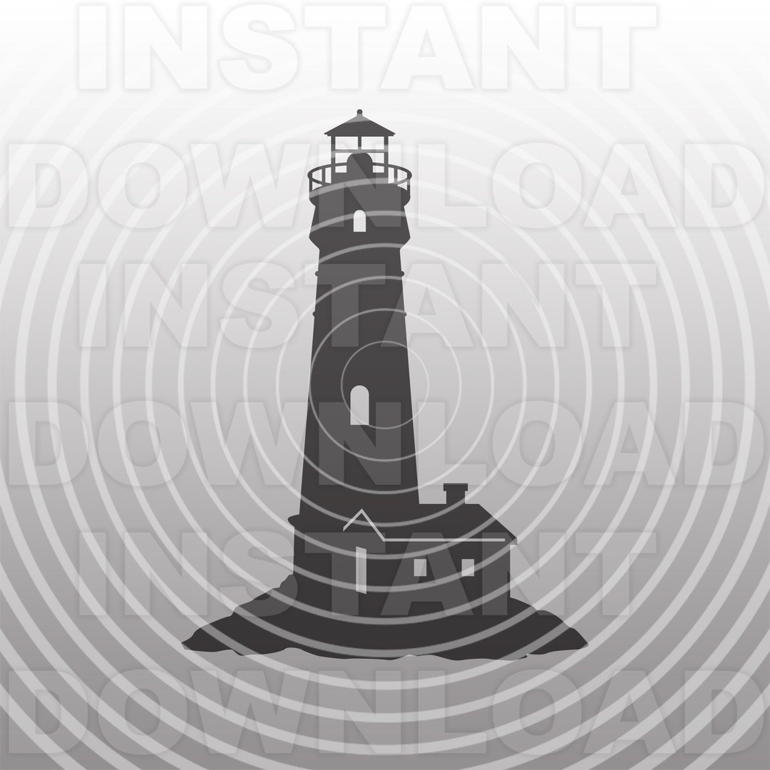 Realistic Lighthouse SVG File,nautical Lighthouse SVG -vector Art ...