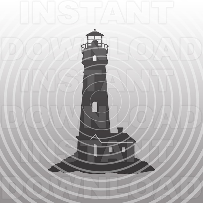 Realistic Lighthouse SVG Filenautical Lighthouse SVG vector - Etsy