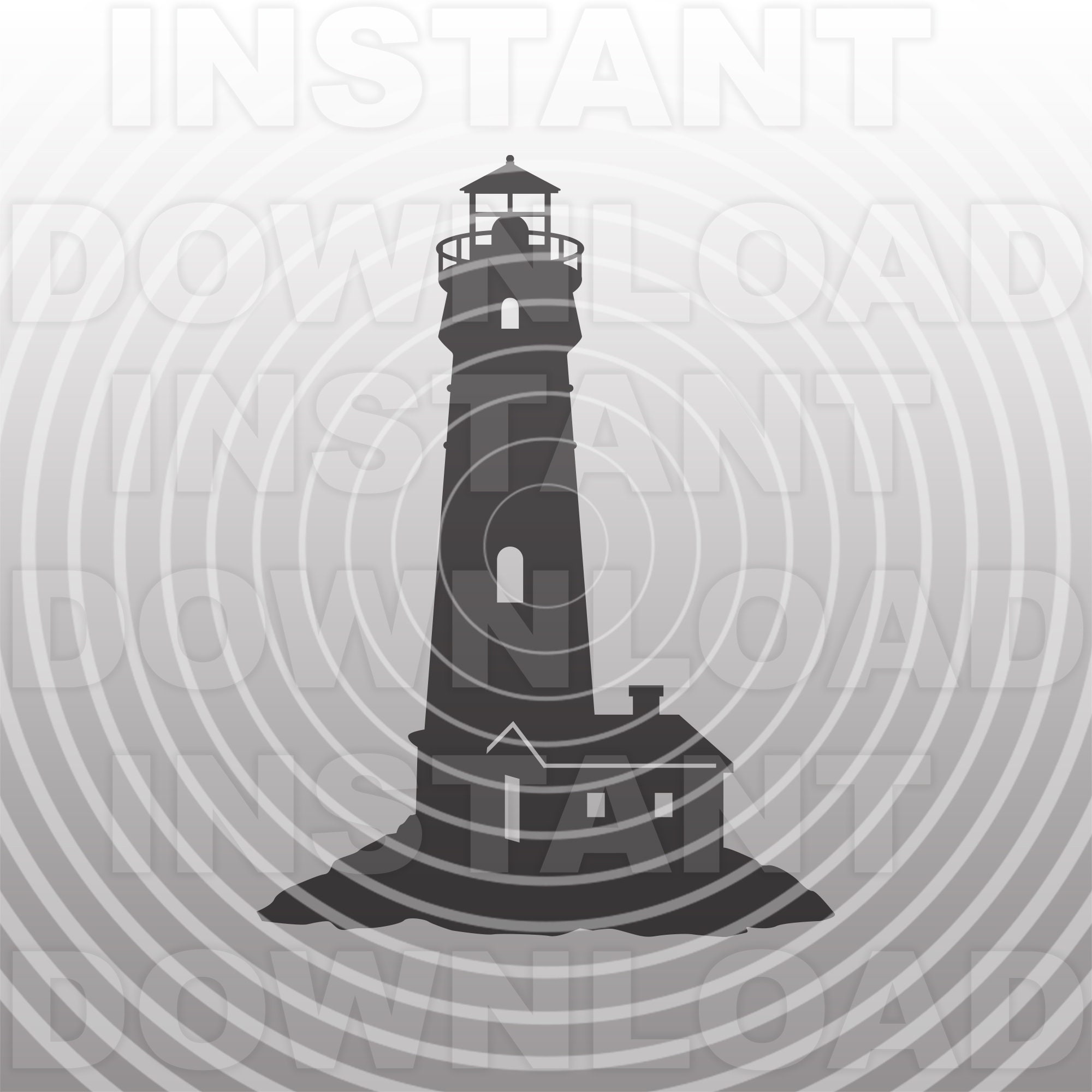 Realistic Lighthouse SVG FileNautical Lighthouse SVG Vector | Etsy