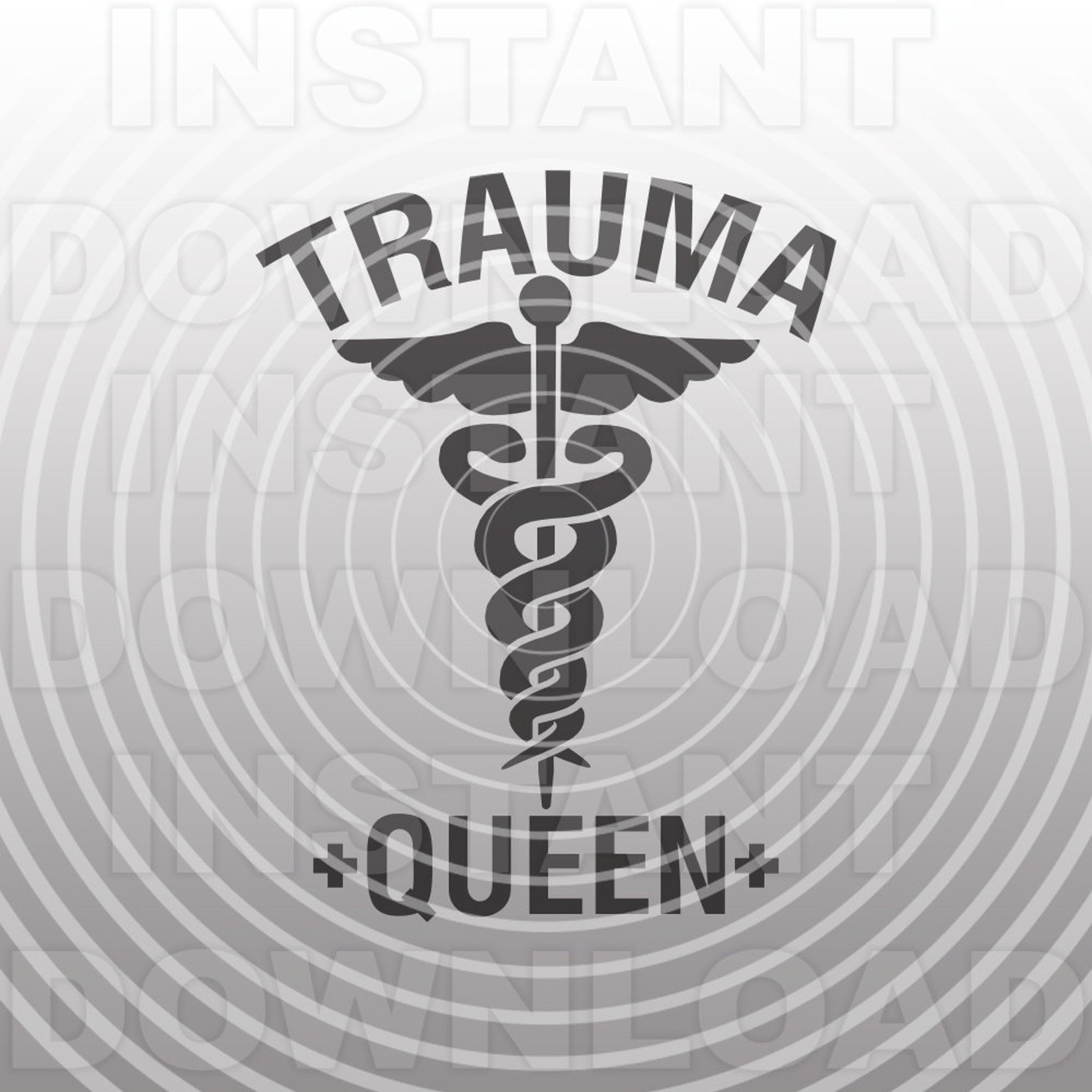Funny Trauma Queen Nurse SVG Filenursing Svghospital ER - Etsy
