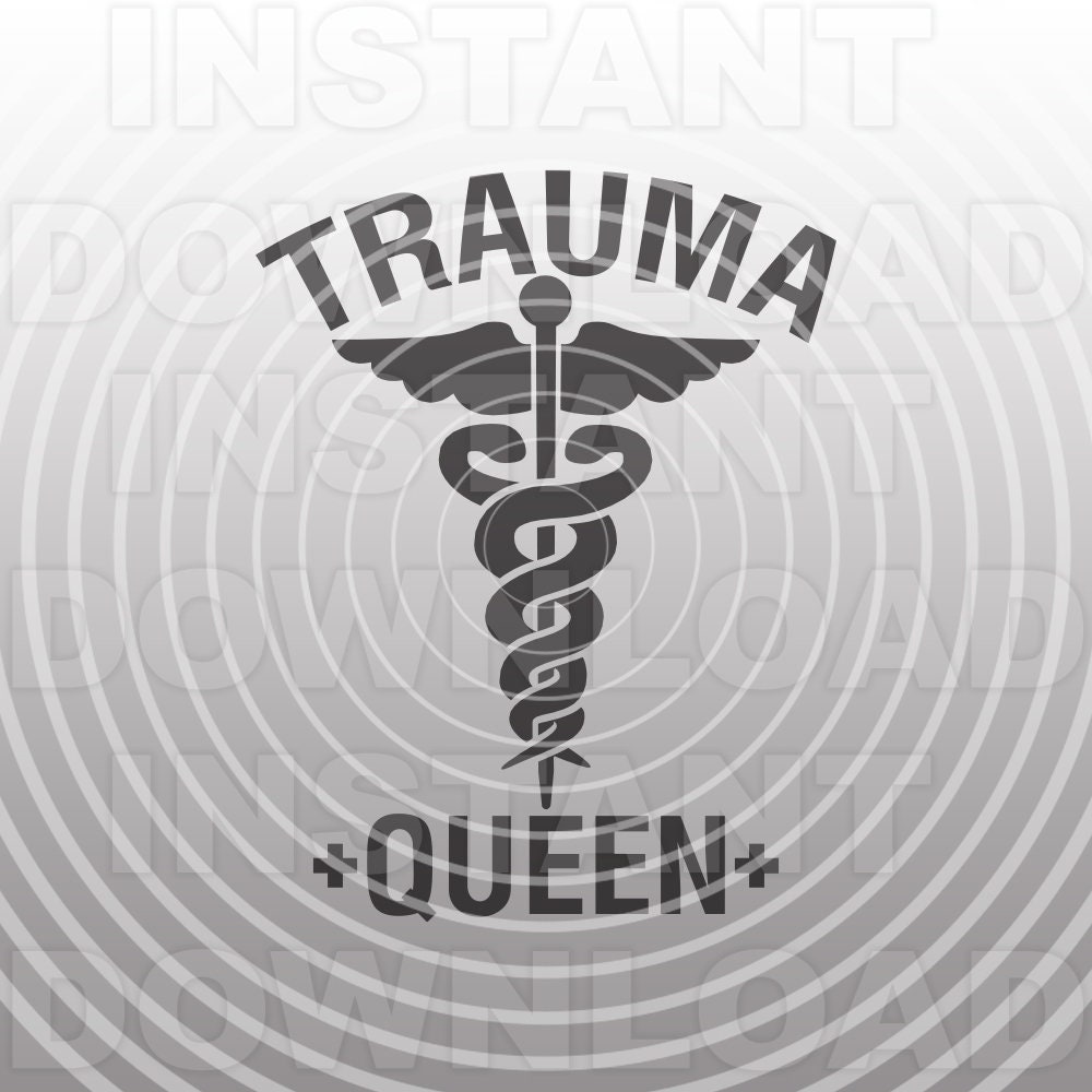 Funny Trauma Queen Nurse SVG FileNursing svgHospital ER | Etsy