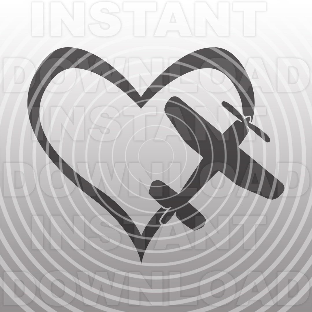 Single Engine Aircraft Pilot SVG File,love Flying Svg -vector Art ...