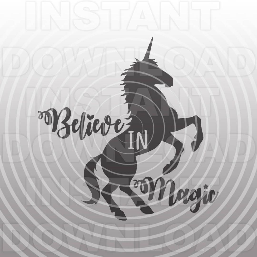 Unicorn SVG File,believe in Magic Svg,kids Unicorn Design Svg -vector ...