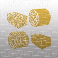 Hay Bale. Svg Png Eps Dxf Cut Files. - Etsy Canada