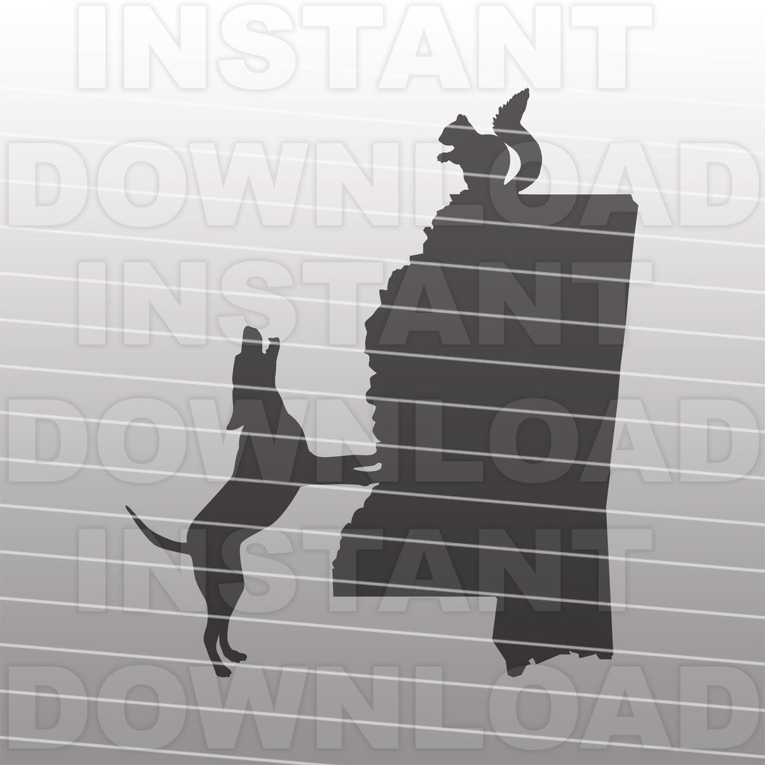 Squirrel Hunting SVG File,dog Treeing Squirrel Svg,mississippi Svg ...