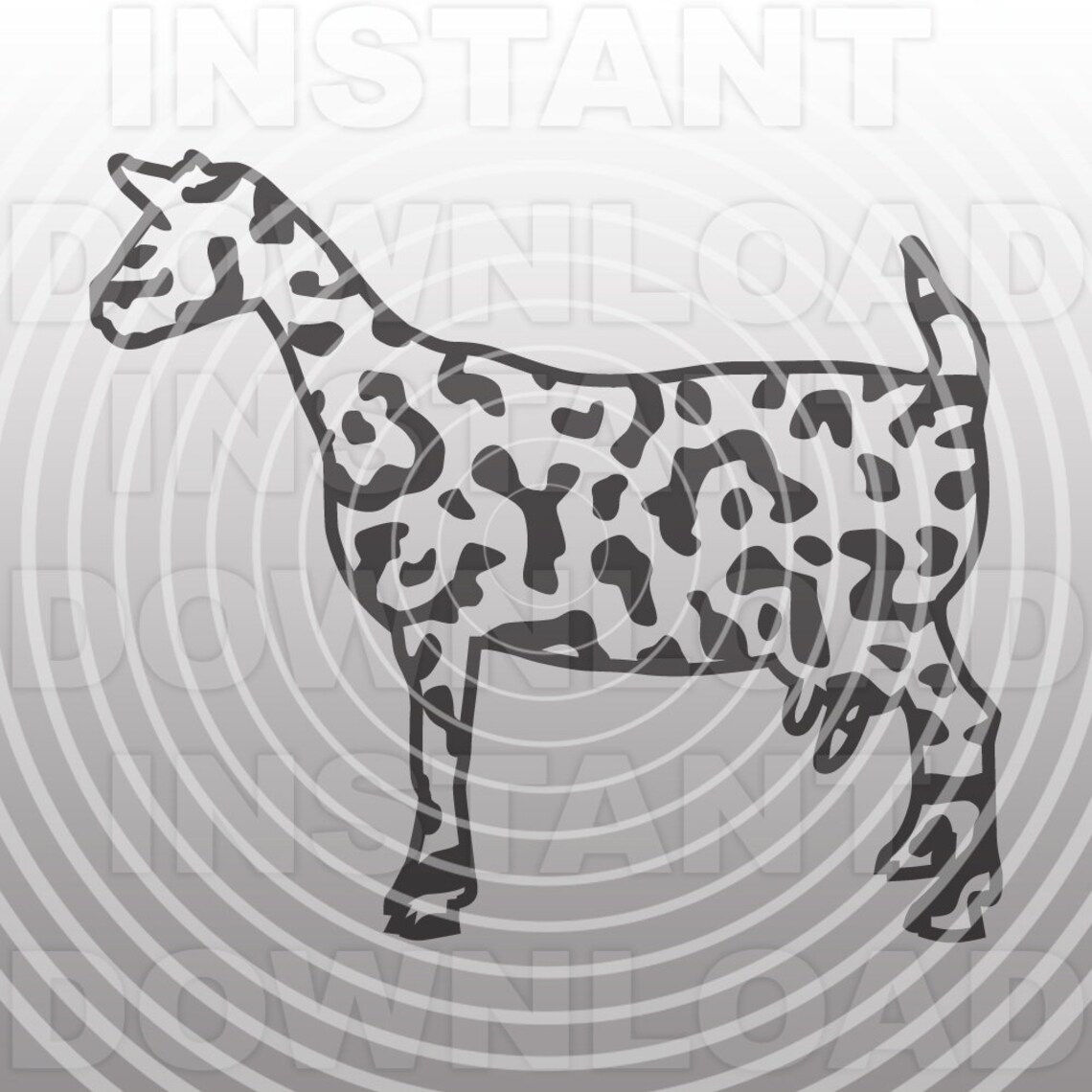 Dairy Goat SVG File,goat Svg,livestock Svg,farm Animal Svg,farming Svg ...