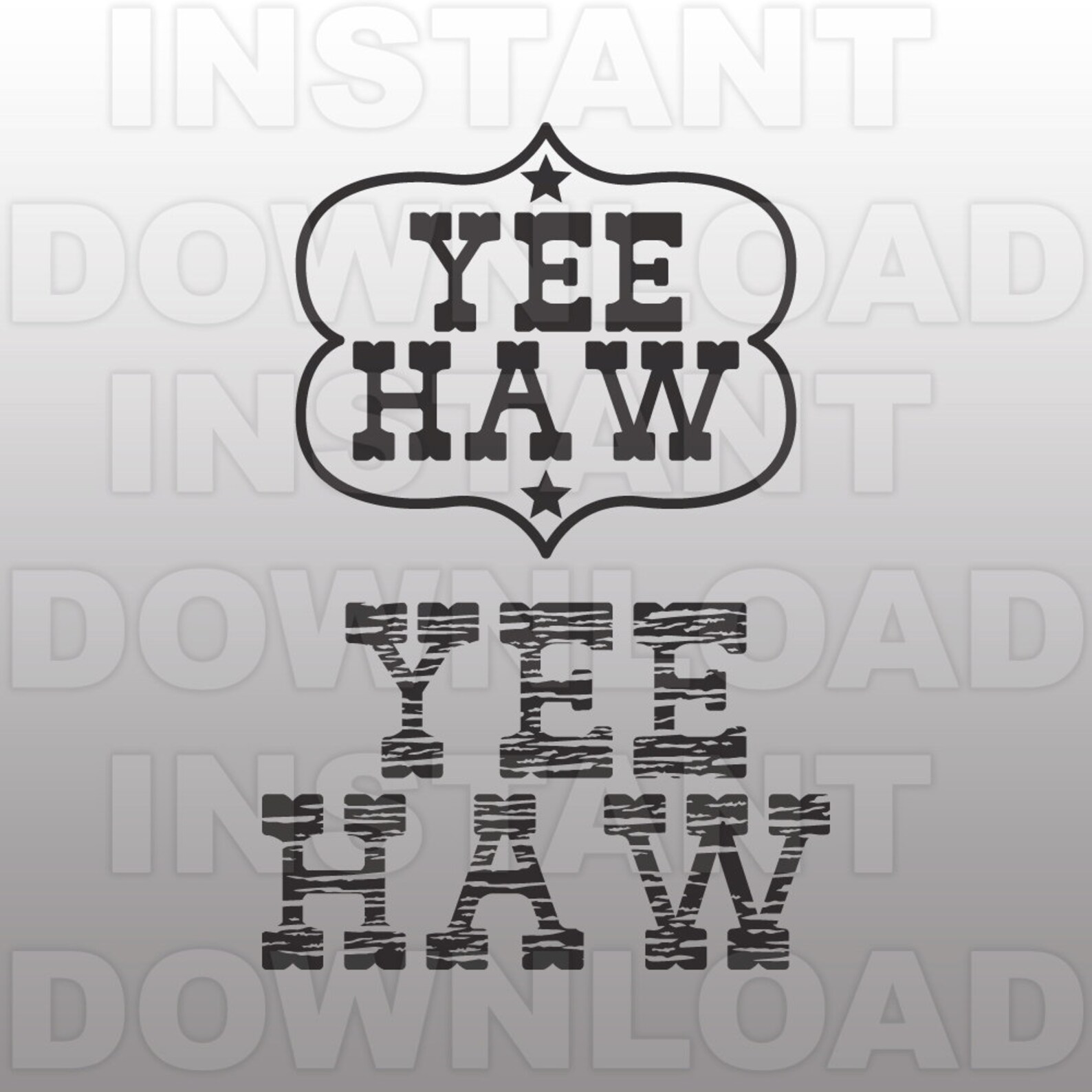 Country Western Yee Haw SVG File Commercial & Personal Use - Etsy Ireland