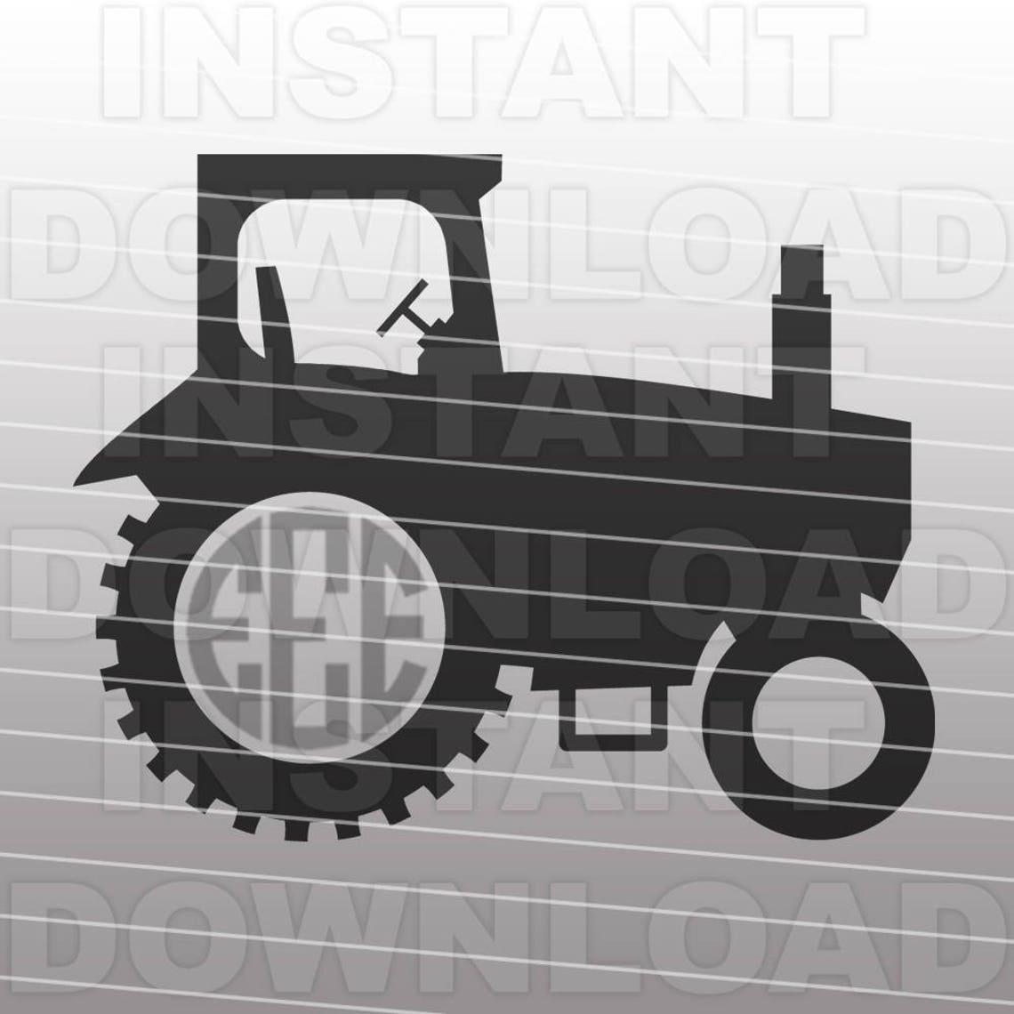 Farm Tractor Monogram SVG File Cutting Template-vector Clip Art for ...