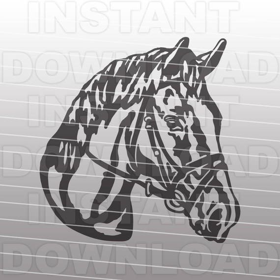 Western Horse Head Silhouette