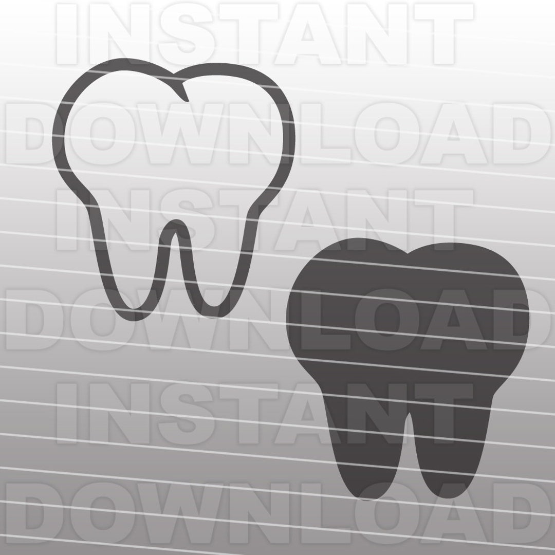 First Tooth SVG File Cutting Template-vector Clip Art for Commercial ...