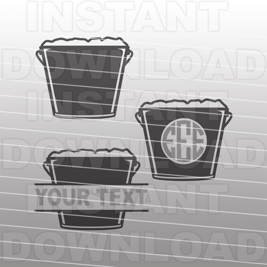 Bucket of Ice SVG File,ice Bucket Svg,ice SVG Images -vector Clipart ...