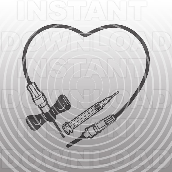 Butterfly Needle Heart Svg - Etsy