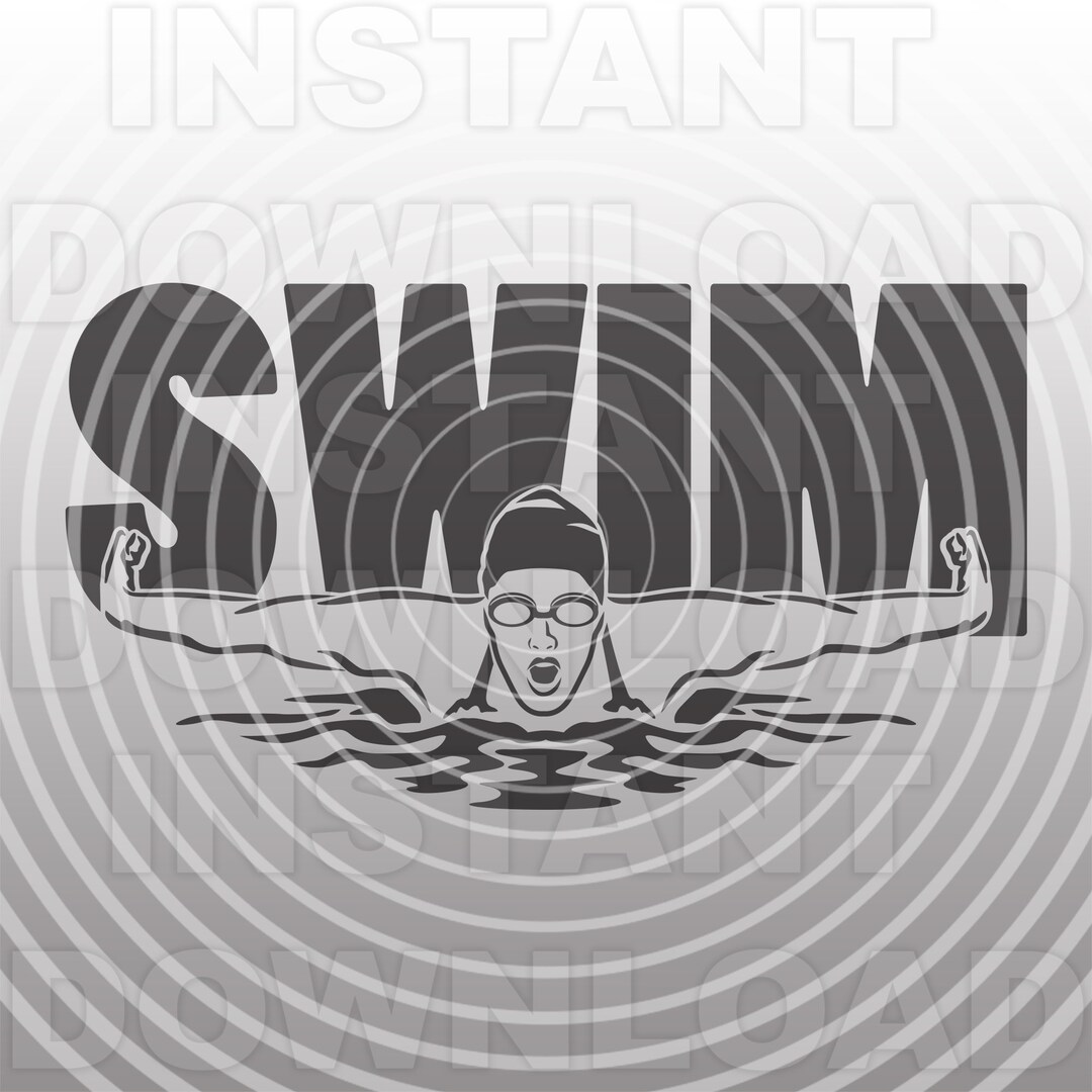 Female Swimmer Butterfly Stroke SVG File,swimming Svg,swim Meet SVG ...