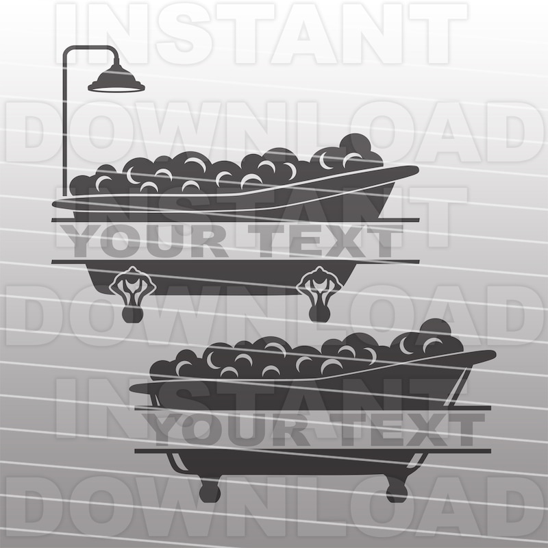 Tub Svg - Etsy