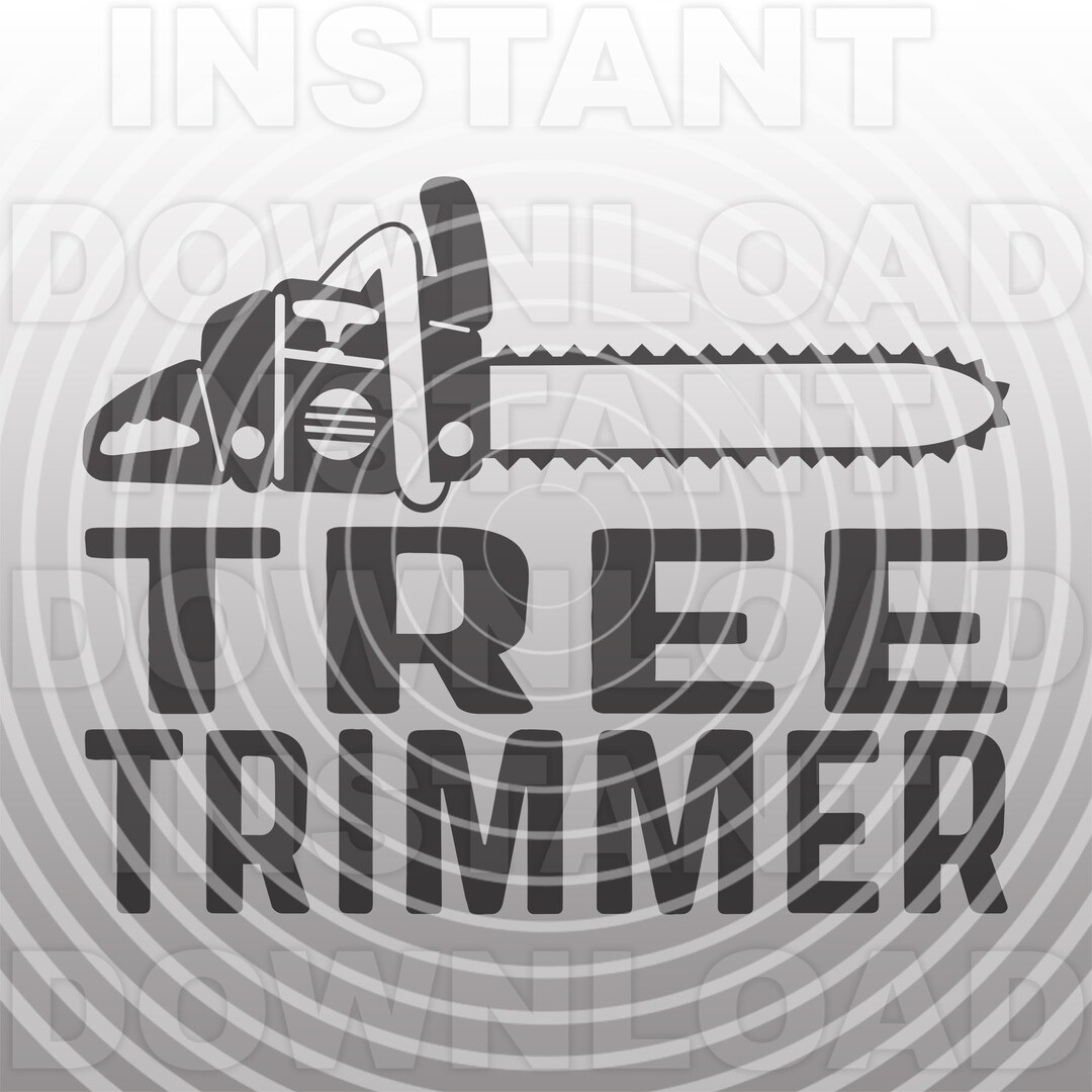 Tree Trimmer With Chainsaw SVG File,logging Chainsaw Svg,arborist SVG ...