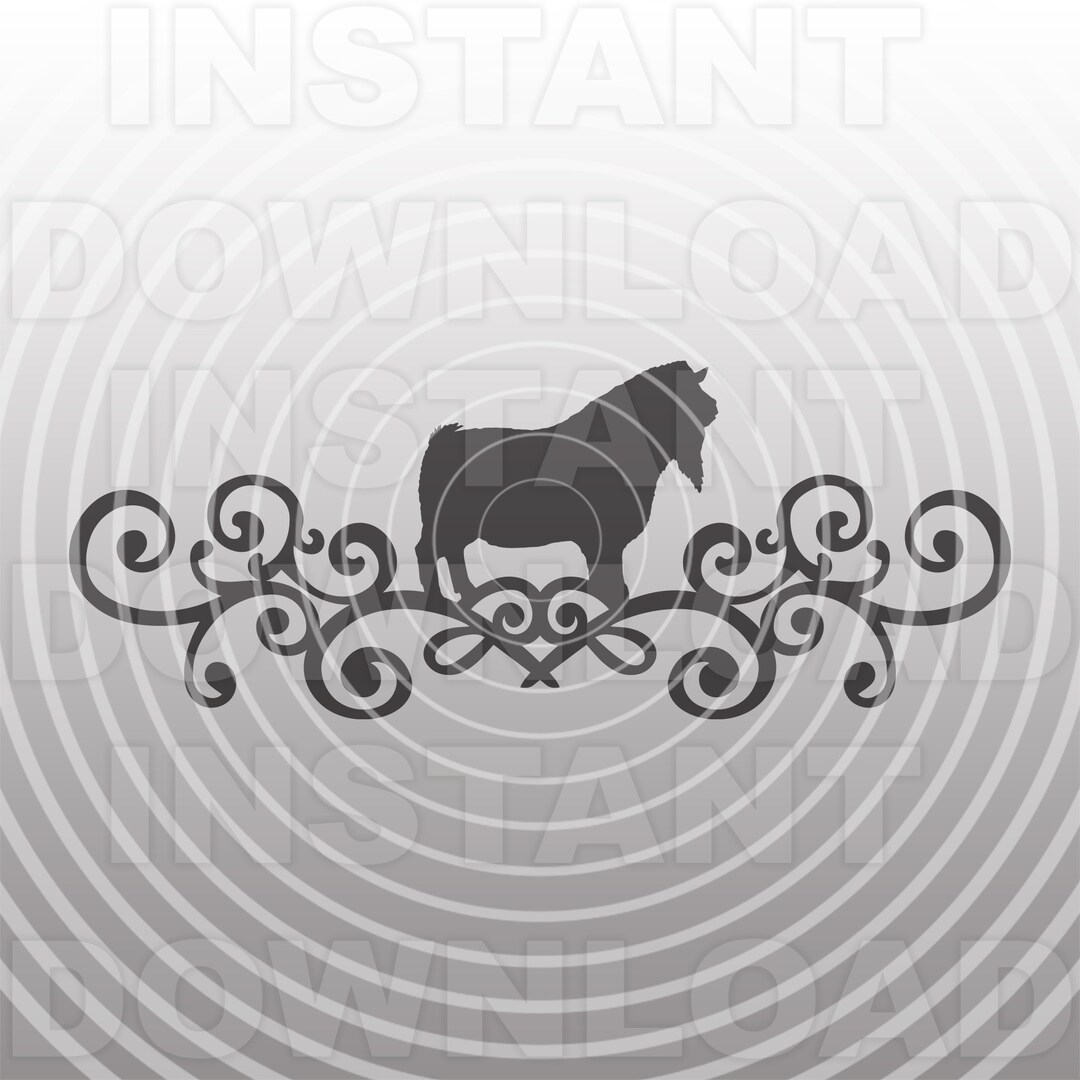 Pygmy Goat With Fancy Filigree SVG File,livestock Svg,farm Animal SVG ...
